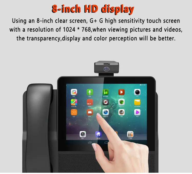 Wholesale Sunworld Hotel Home Pstn+ip Video Phone 8 Inch Sip Voip Smart ...