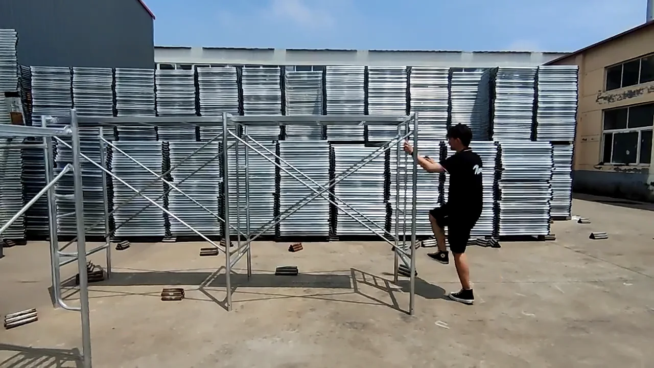 Arch Frame Scaffold Heavy Duty Hot Dip Galvanized Ladder Type H A Frame ...