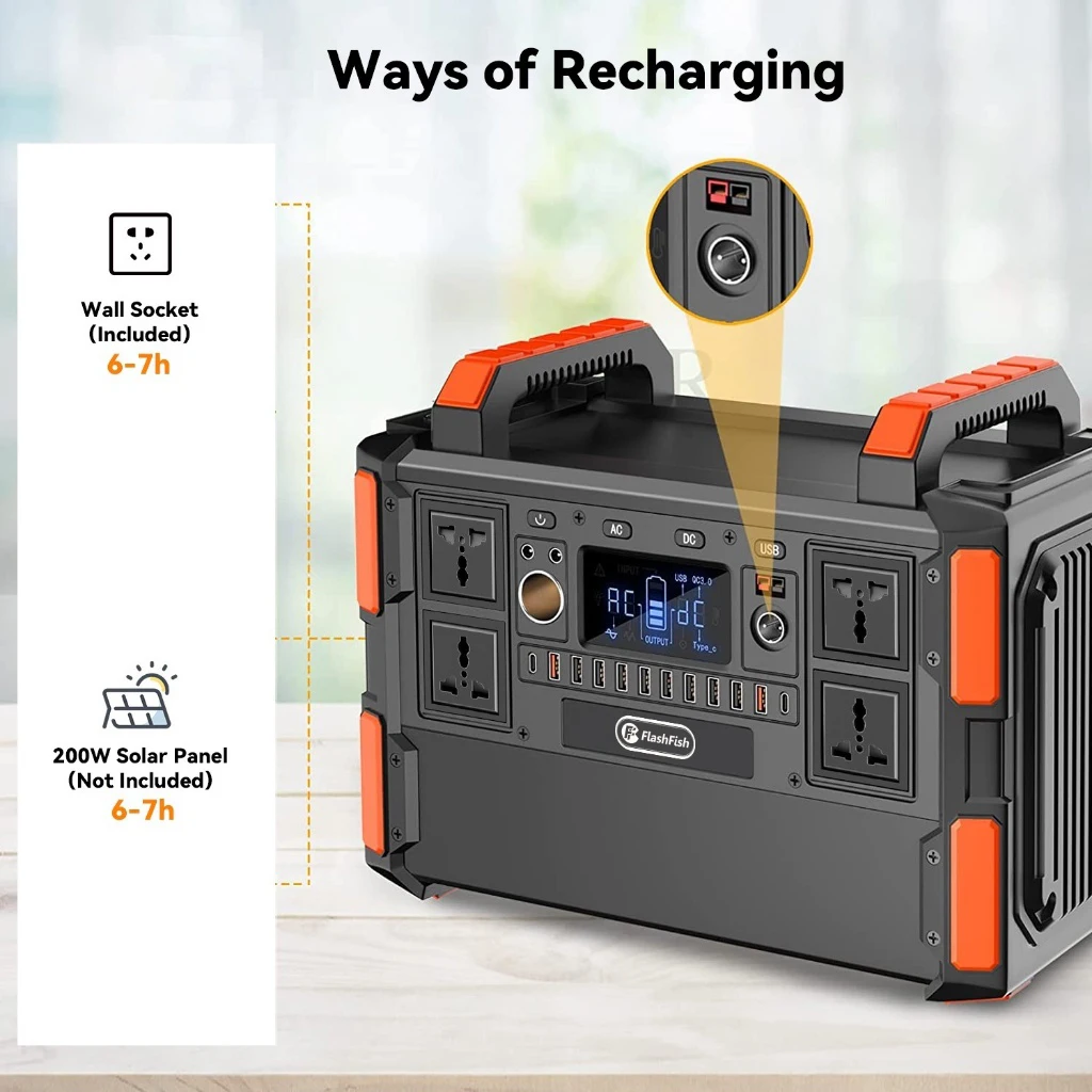 Outdoor Portable Power Station Generator With Solar - Buy Generator ...