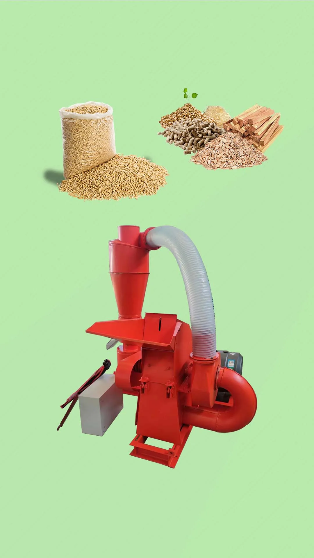 Pelletizer Hammer Mill Combined Pellet Making Machine For Producing ...