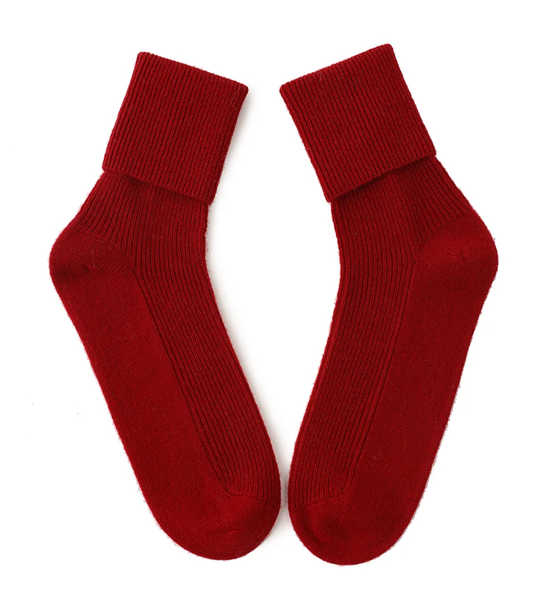 Warm and Cozy Folded Socks - High Quality Cashmere Socks