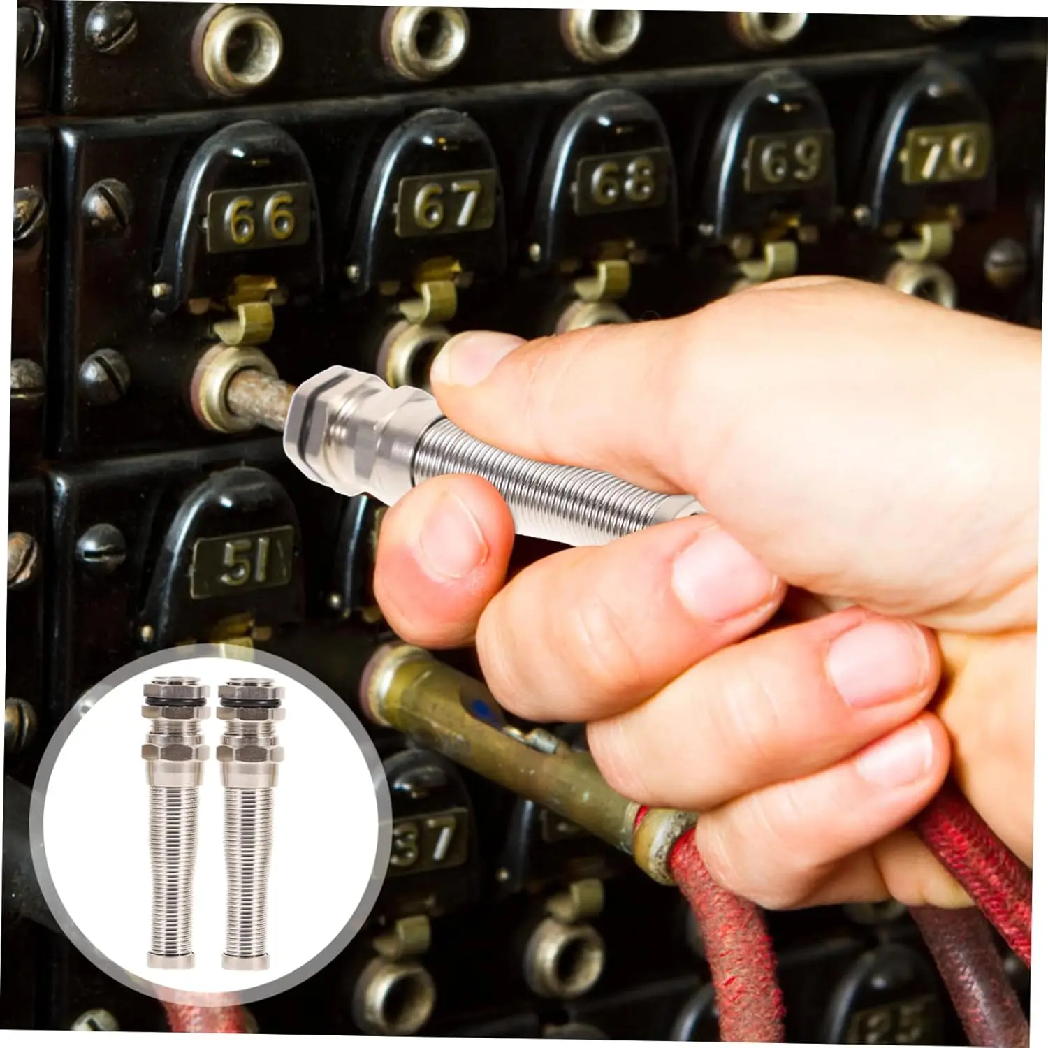 M12 Connector Protector Kit Nylon Cable Pass Cord Grip Springs Strain ...