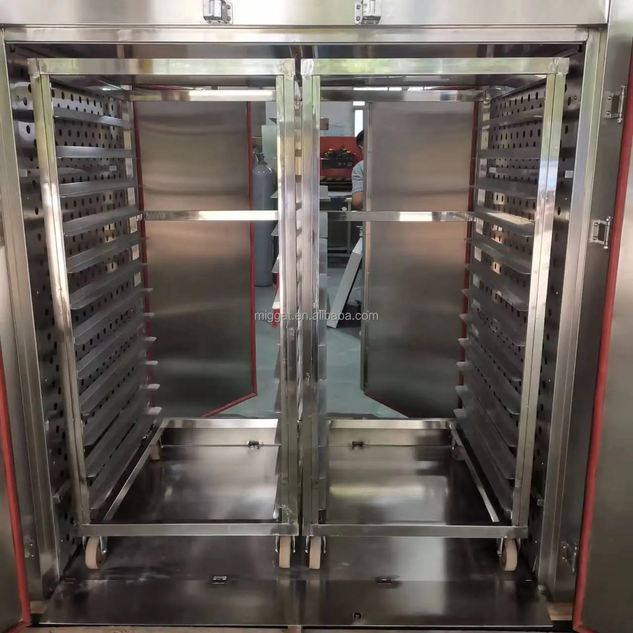 Front And Rear Double Door Clean Trolley Oven Stainless Steel High ...