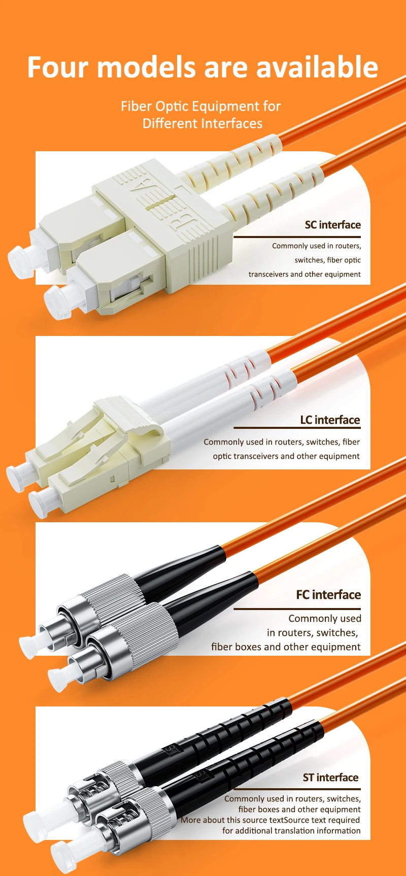 Factory St To St Multimode Multicore Fiber Optical Patch Cord For ...