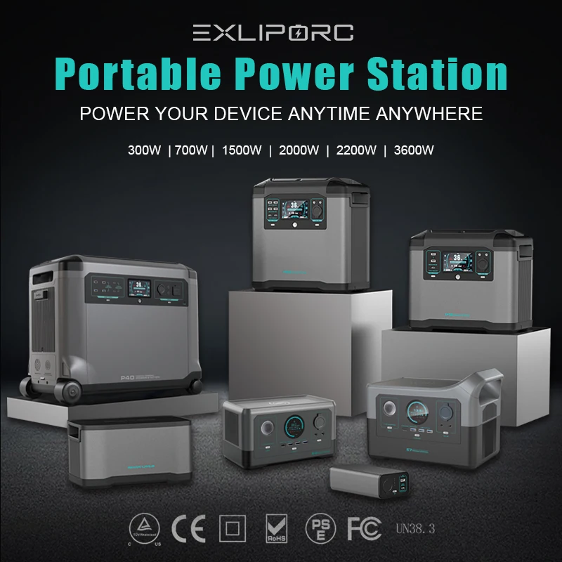 Exliporc Power Station 300w 700w 1200w 2000w 3000w Outdoor Camping ...