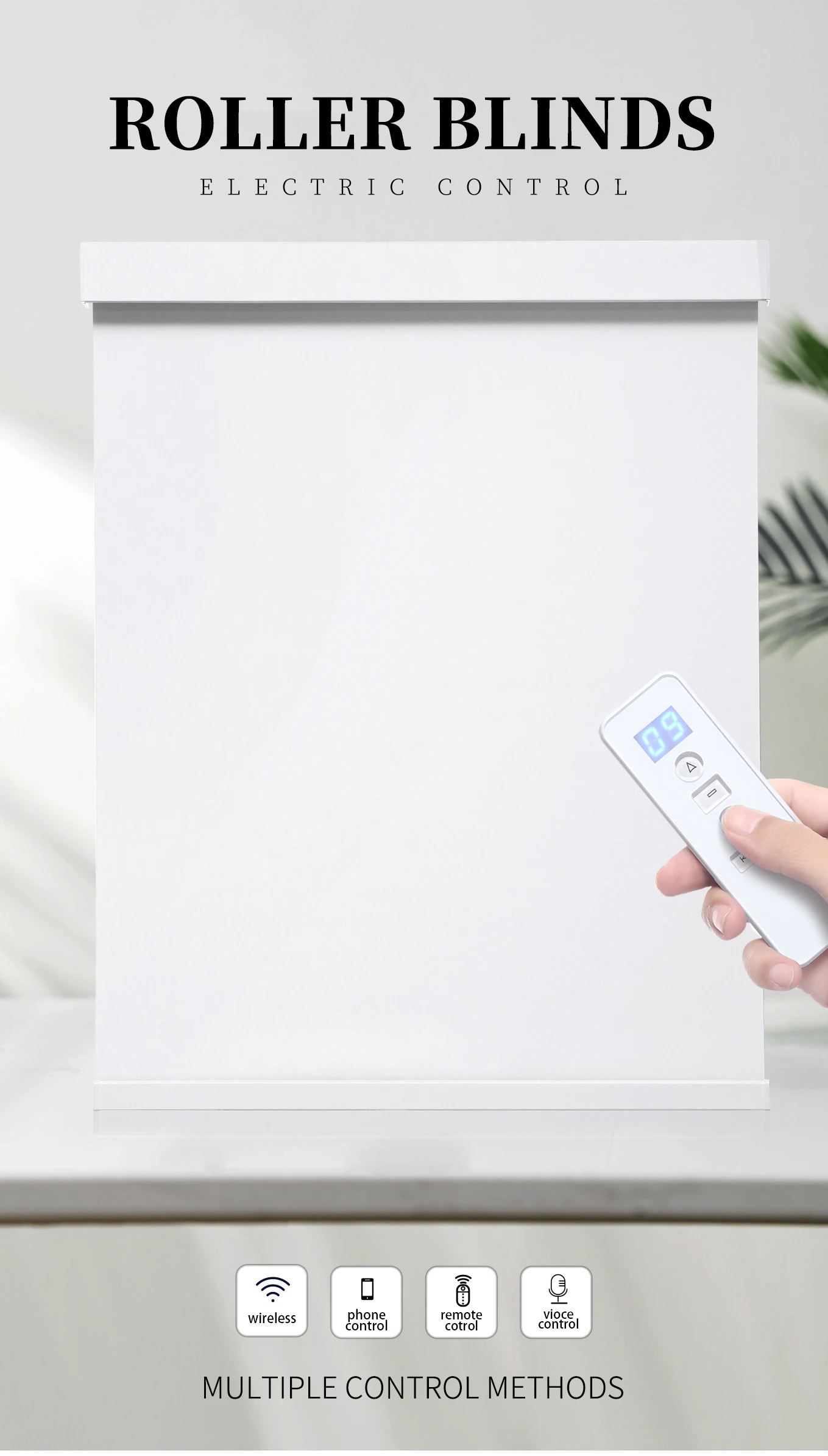 Smart Curtain Control with Wifi App - Electric Roller Shades