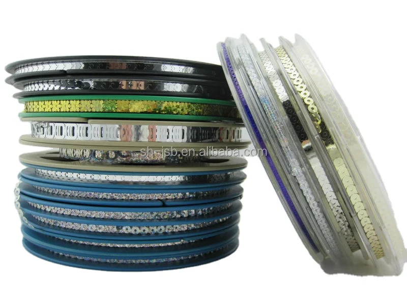 Hot Fix Sequins Roll Spangle Sequin Roll Motif Sequins Back With Glue ...