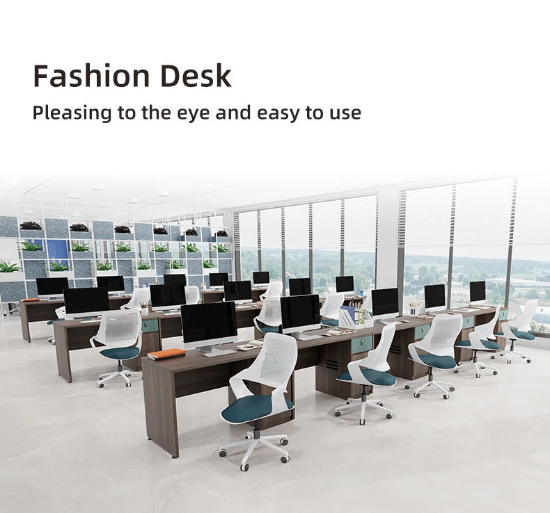 Modern Design Cheap Staff Desk Single Seat Staff Workstation Wooden ...