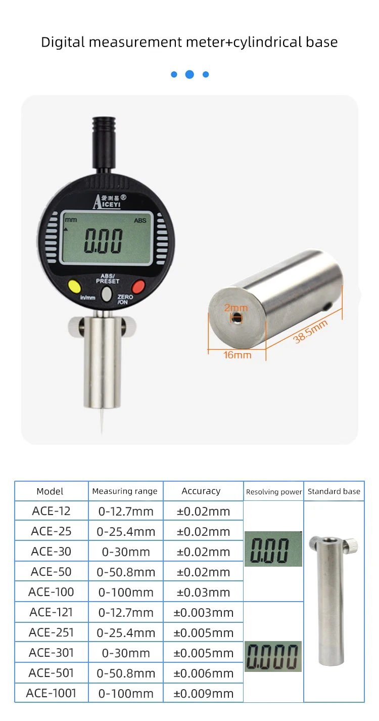 0-12.7mm Precision Digital Depth Indicator - AICEYI ACE-12