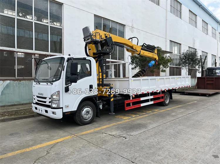 Japan 7 Ton Boom Crane Truck Mounted 4x2 8 Ton Crane Loader Crane Truck ...
