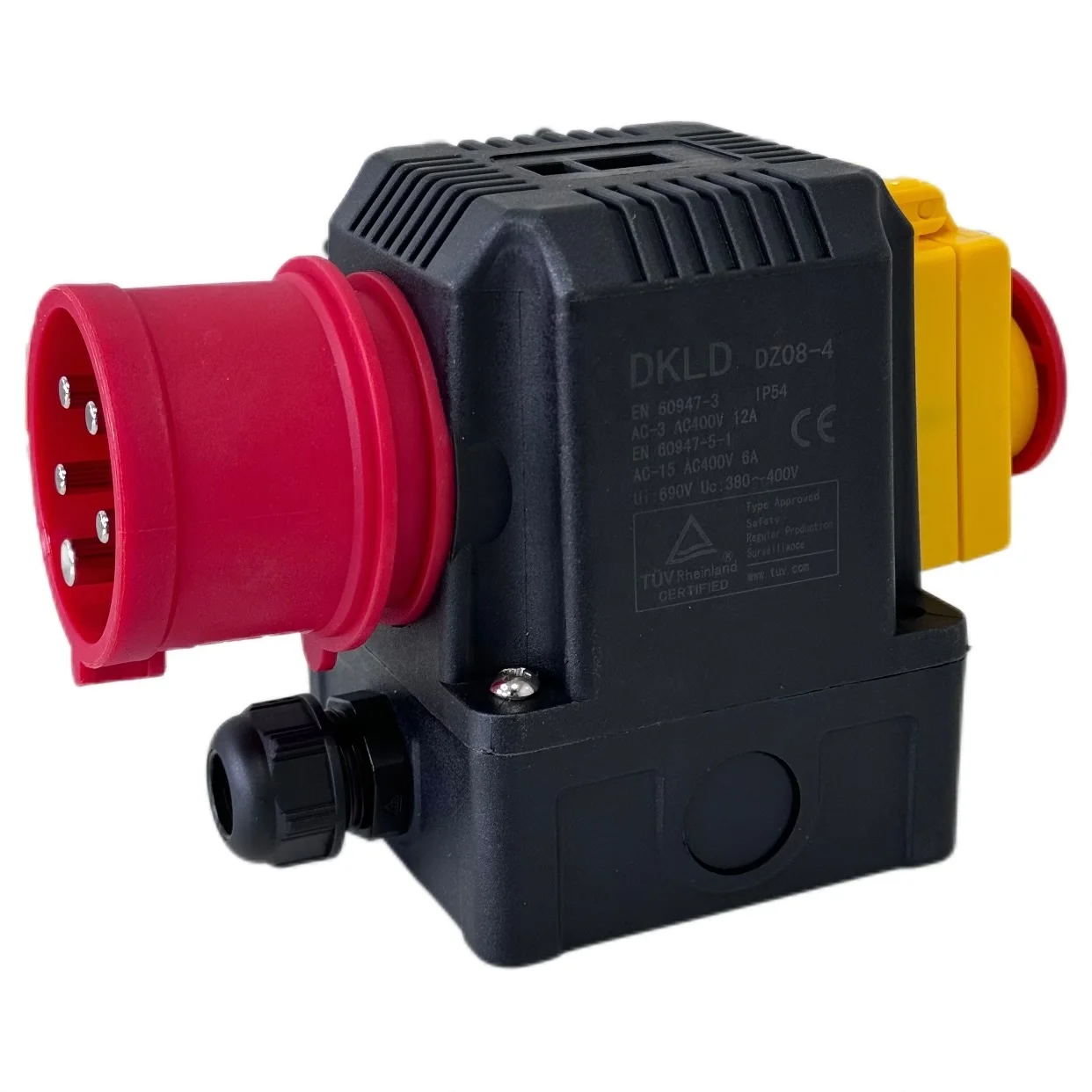 400v Three-phase Emergency Stop Switch Dkld Dz08-4 Power Tool Switches ...