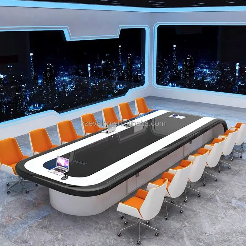Classic Modern Office Desk Meeting Room Boardroom Conference Meeting ...