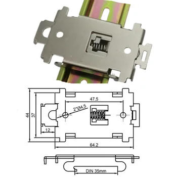 Dinrail Clip 35mm Mounting Bracket Din Rail Clamp 35mm Mounting Bracket ...