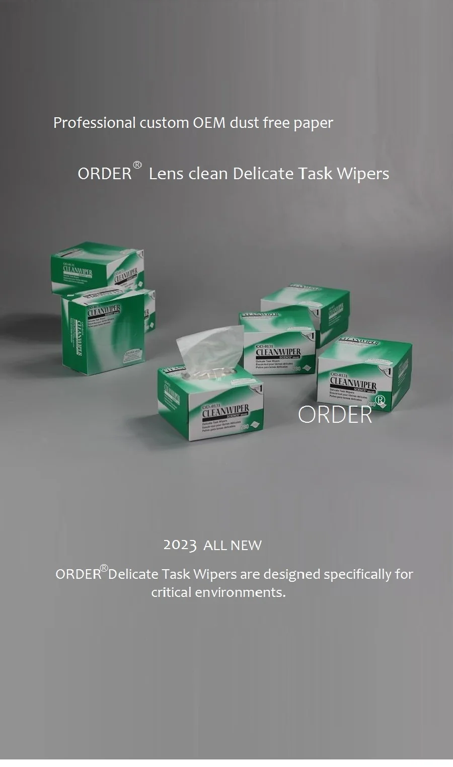 Ultra Low Lint Anit-static Optical Dustfree Paper Cleaning Wipers For ...