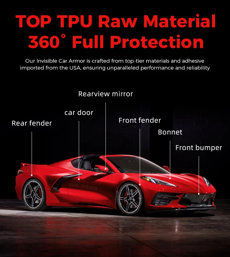 1.52*15m High Quality Heat Healing Clear PPF Japan TPU