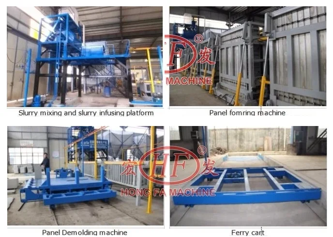 Lightweight Sandwich Panel Automatic Machine For Making Precast Prefab ...