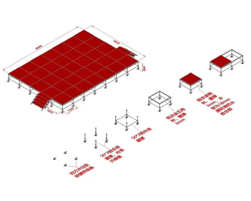 Mingkai MK-STAGE-ALL - Heavy Loading Luxury Aluminium Stage