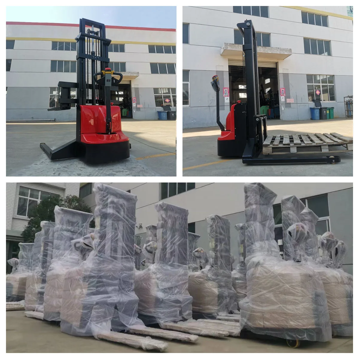 Lifting Electric Stackers Pallet Stacker Walking Type Electric Stacking ...