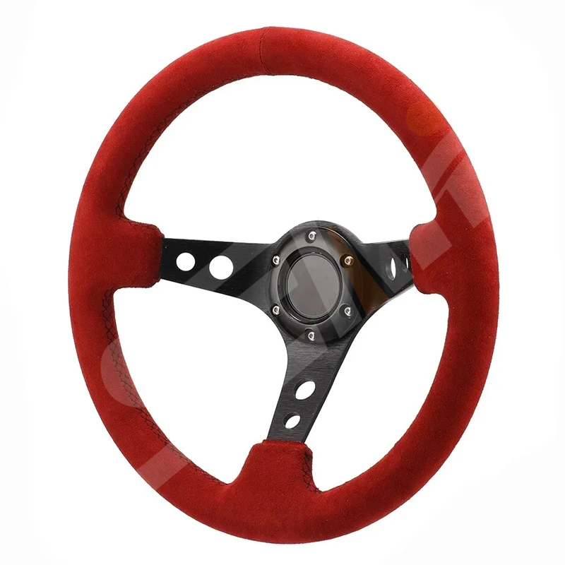 SEAHI Factory sale Universal Suede Red Race Rally 350mm Steering Wheel ...