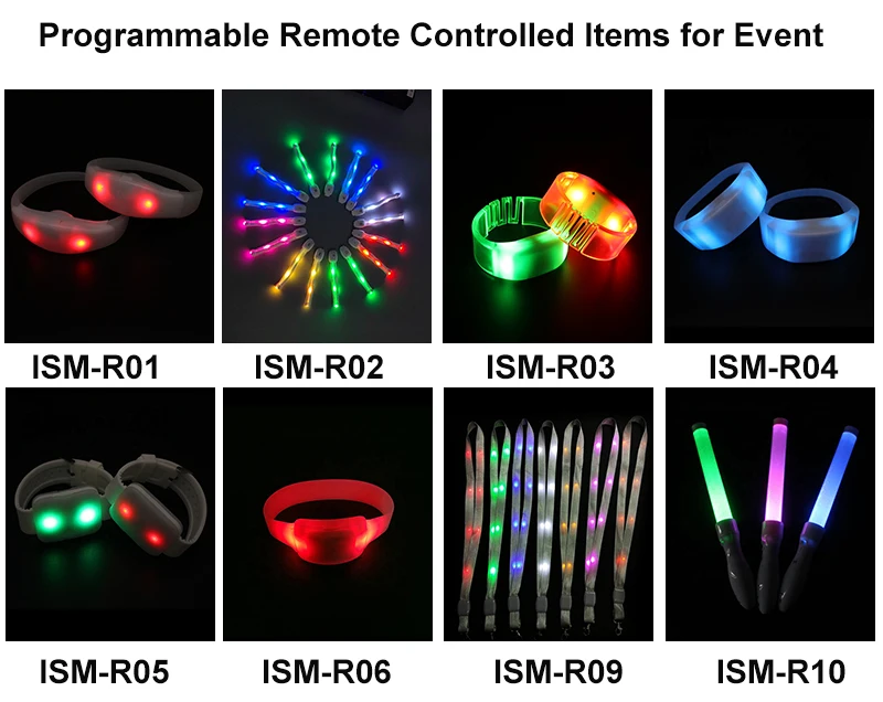 Concert Programmable Dmx Led Wristband Concert Remote Control Led ...