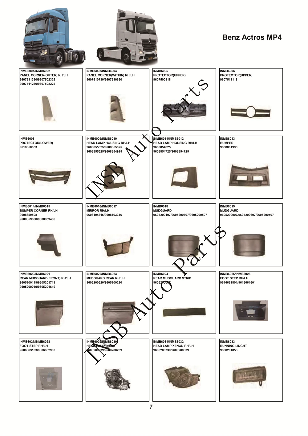 9605204811 9605206030 9605205111 Mudguard Bracket for Mercedes Benz ...