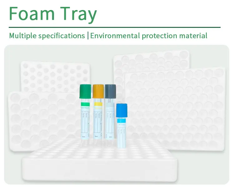 Vacuum Blood Collection Tube Tray - Styrofoam Rack