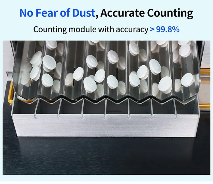 8 Lane Electric Automatic Capsule Tablet Counter Machine