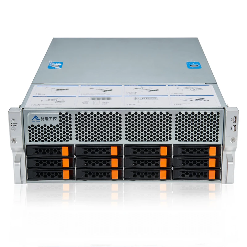 4u 12 Bay High Performance Nas Rack Server Chassis Server Case - Buy 12 ...