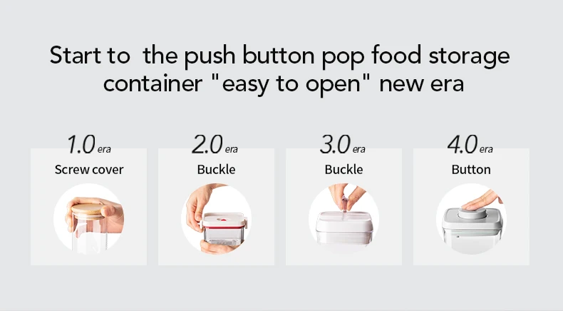 Ankou Pop Containers Eco Friendly Moisture Proof Airproof Kitchen Food ...