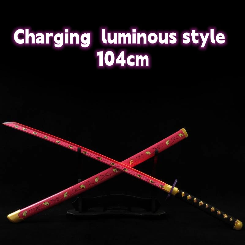 Japanese Tengen Tanjiro Can Shine 104cm Katana Demon Slayer Cospaly ...