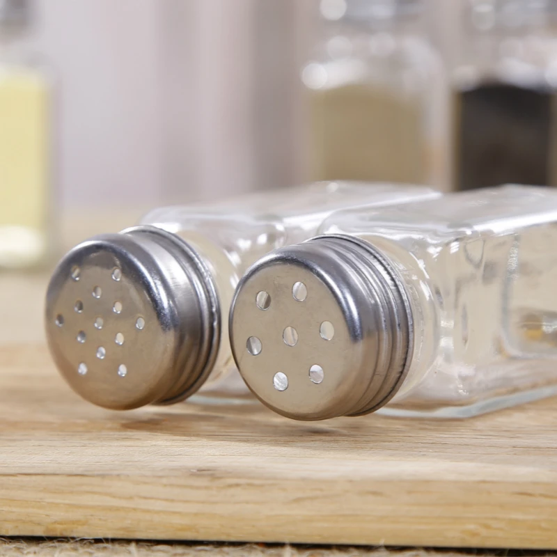 Salt Pepper Shaker Bottle Spice Jar 3oz 90ml Glss Container For Spices ...