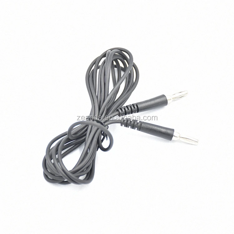 Customized Medical Electrode Cable Banana Plug Male To Male Cable Ecg ...