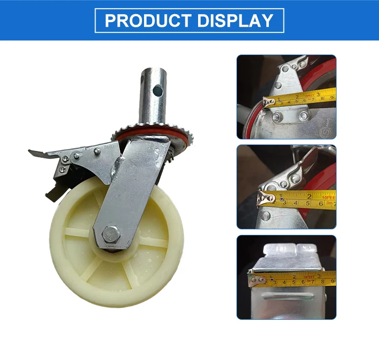 Scaffold Caster Wheel For Scaffolding Or Frame System Adjustable Heavy ...