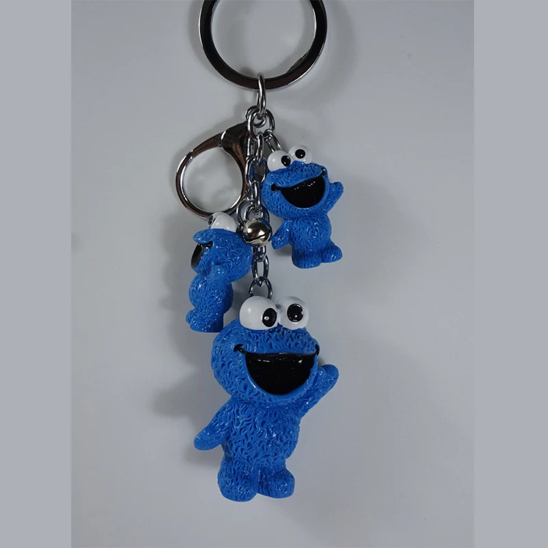 Cute Cartoon 3d Sesame Street Resin Anti-lost Keychain Bag Car Key ...