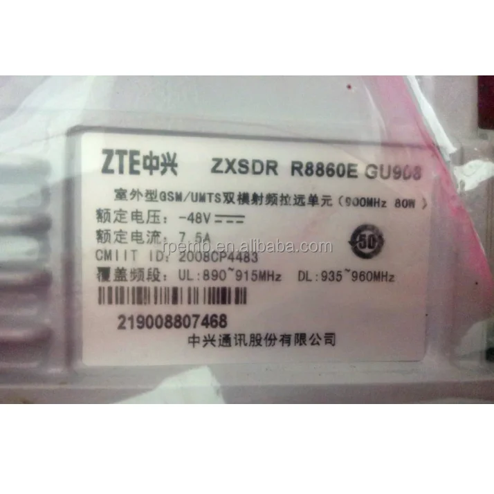 Zxsdr R8860e Gu188a(ac) For Zxsdr Bs8700 Zte Rru - Buy Zte Zxsdr R8860e ...