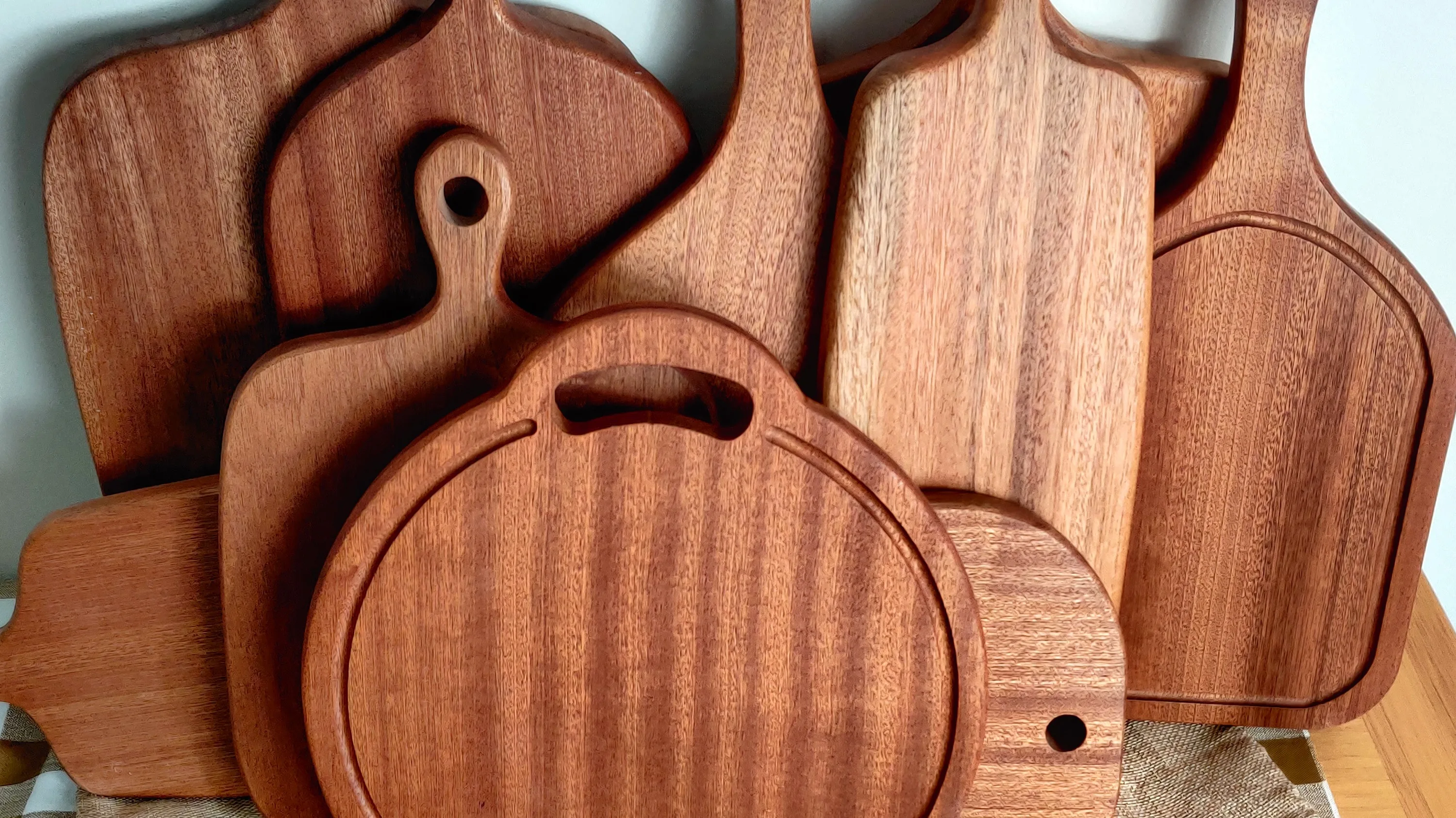 Yczm Custom Logo Engraved Kitchen Set Handmade All Natural Raw Acacia ...
