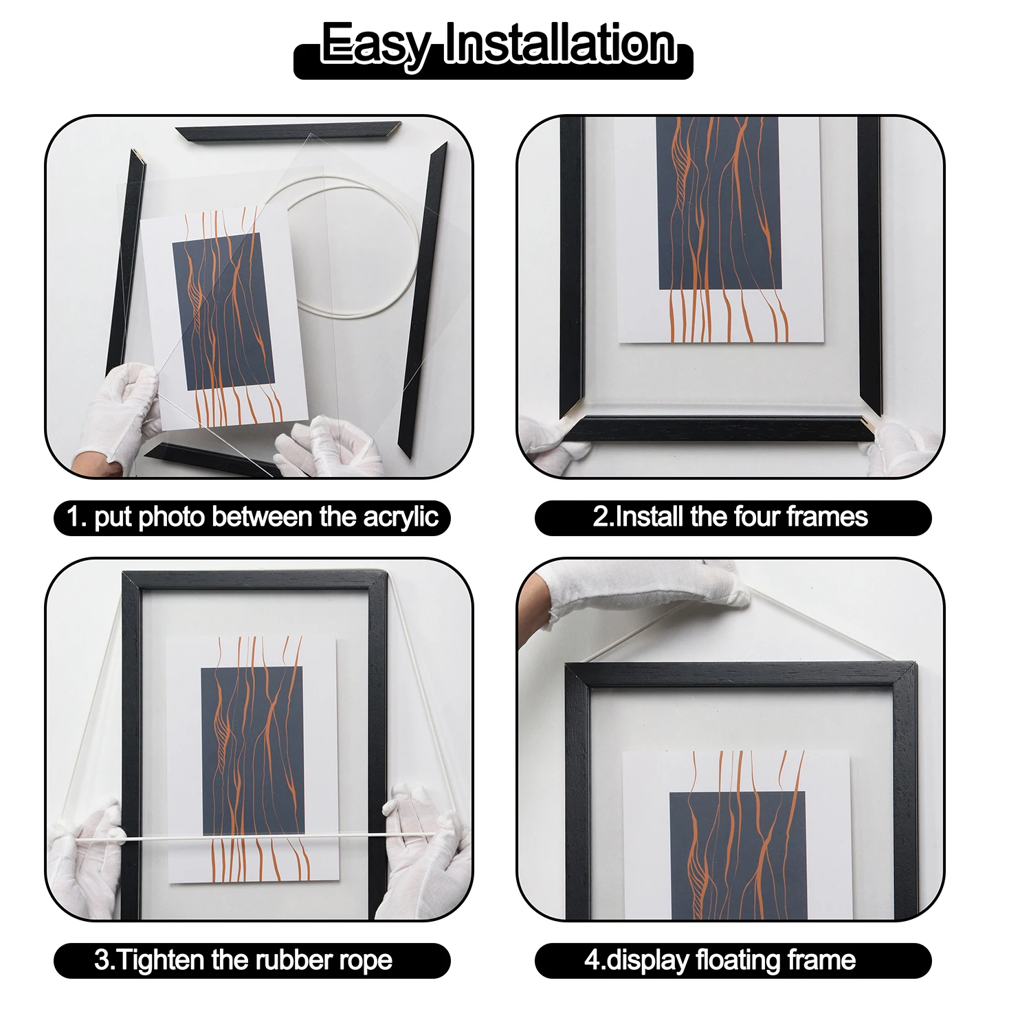 Pressed Flower Frames - Elegant Floating Picture Displays