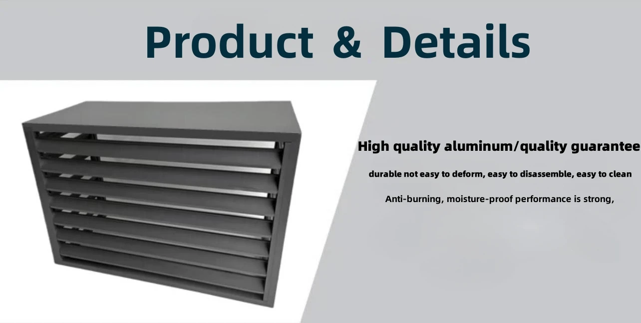Aluminum Insulated Louvers Decorated Outdoor Clean Cubic air Exterior ...