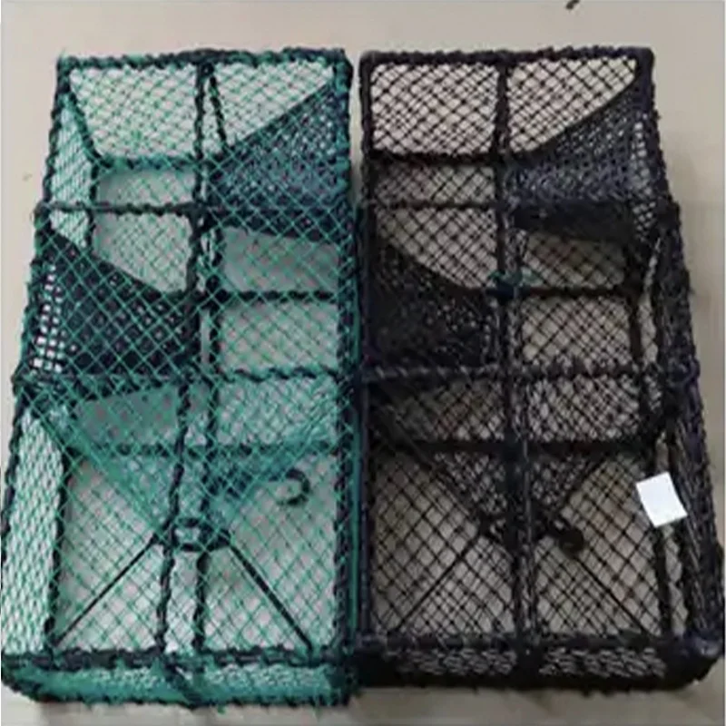 Large Opening Fishing Crab Trap Multiple Escape Crab Fish Shrimp Nylon ...