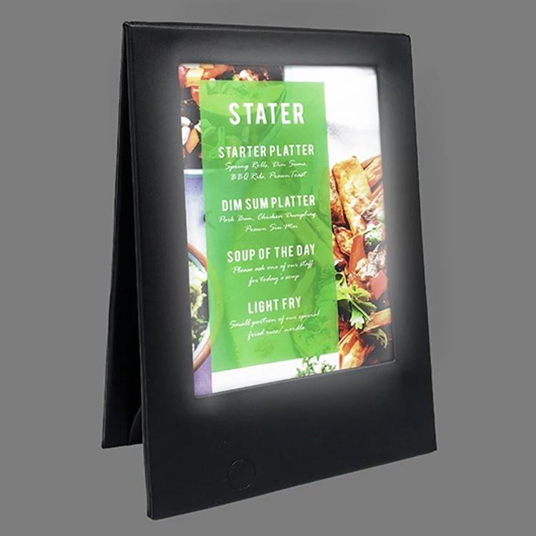 Wholesale Restaurant Design Bar Used Illuminated Led Menu Table Tent ...