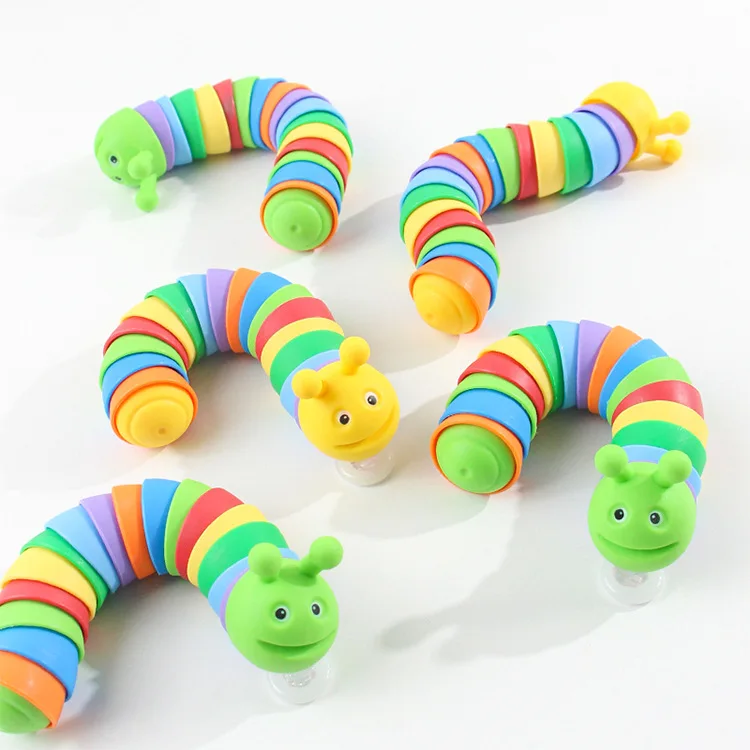 Decompression Rainbow Smiley Face Snotty Caterpillar Squirming Children ...