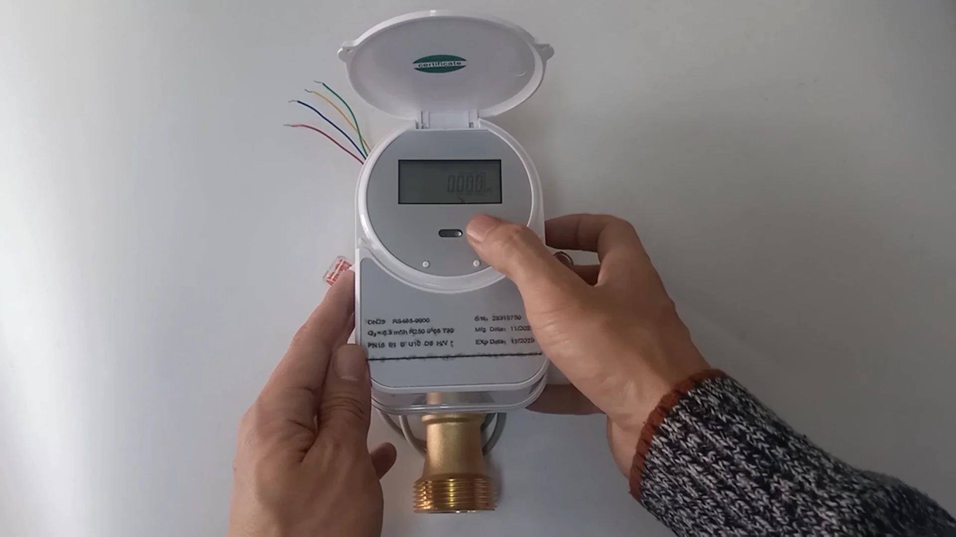 Ultrasonic Water Meter With Valve Control Tuya Smart App Zigbee Lorawan ...