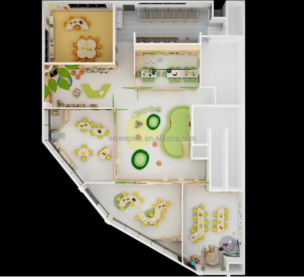 Pre School Furniture Set - Modern Library Bookshelves