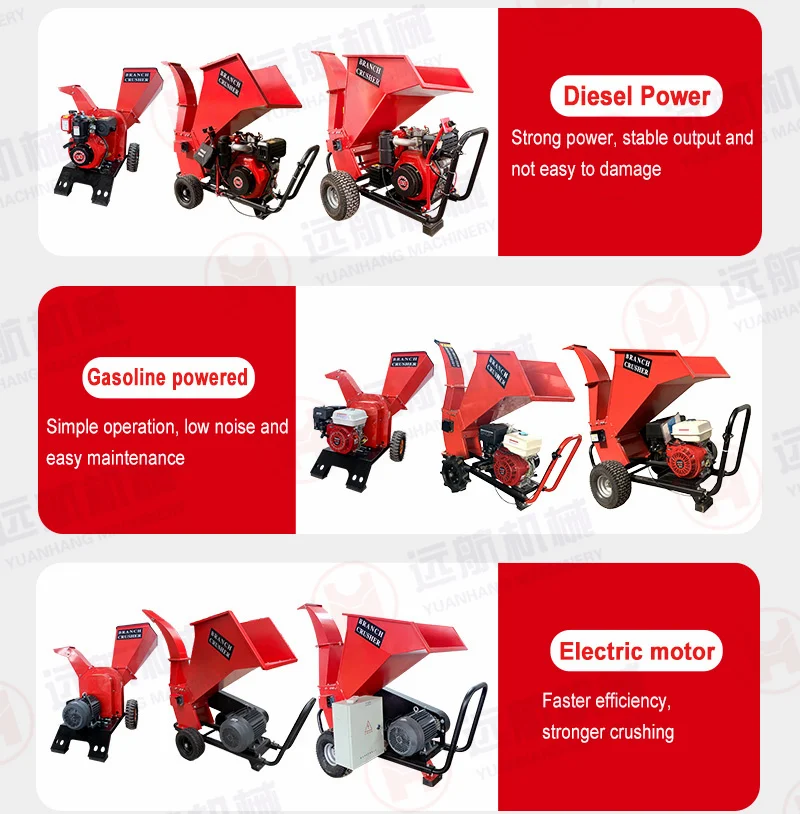 6 Inch Wood Chipper Log Root Shredder - Branch Crusher