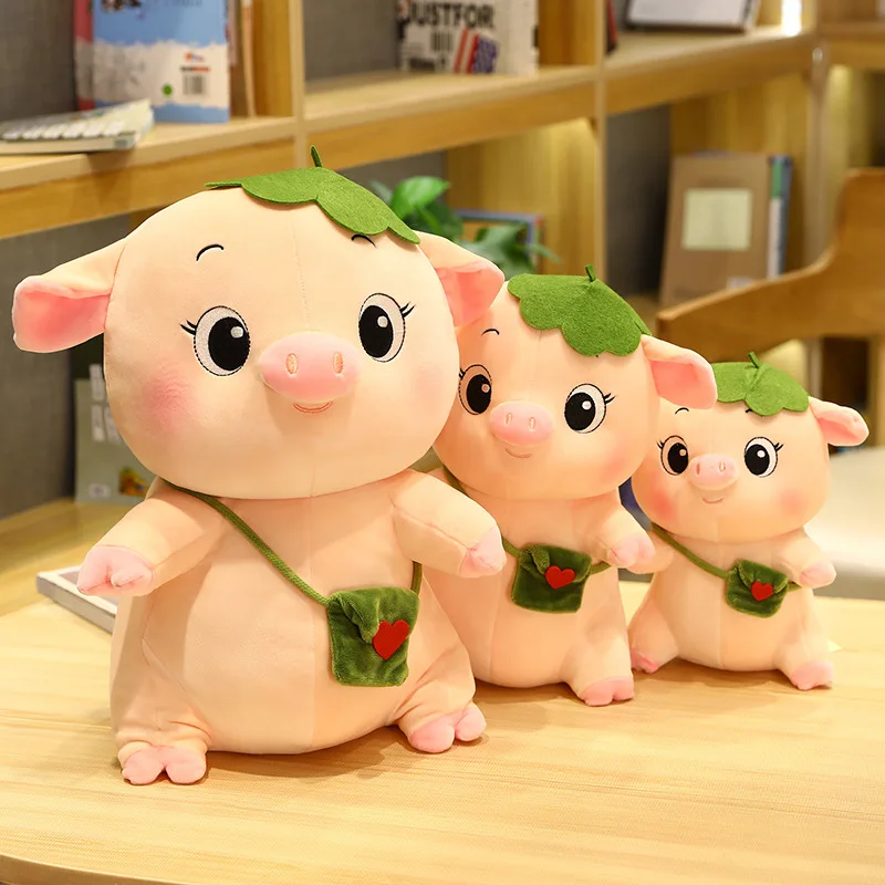 Cute Baby Pig Plush Toy Couple Pig Soft Doll Sleeping Soft Pillow pink ...