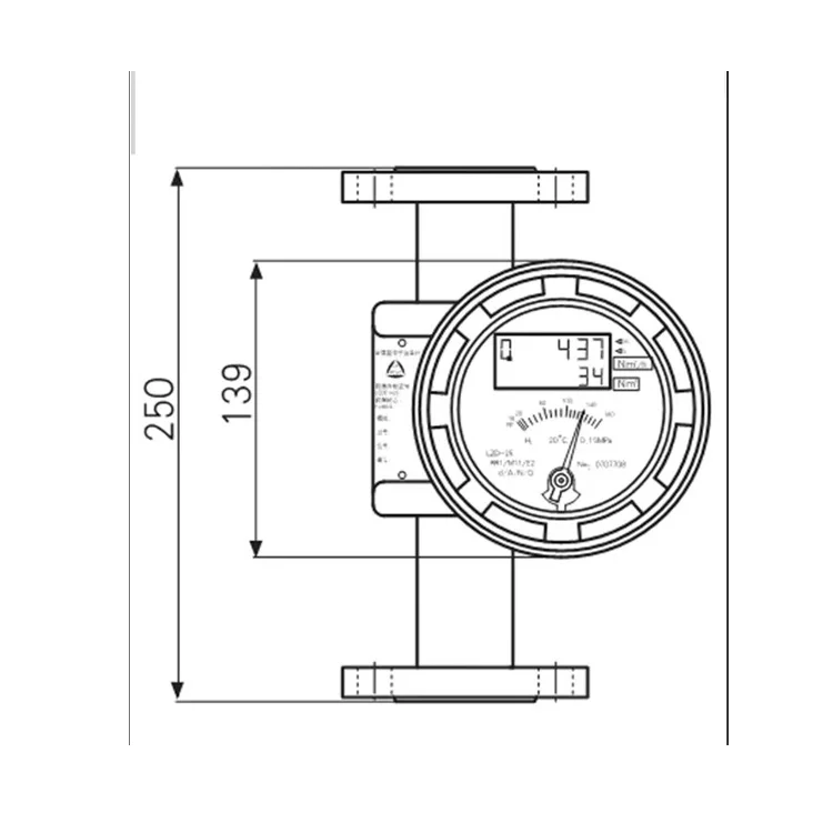 Rotameter Flowmeter Rotor Power Meter Calibration Helix Type Flow Meter ...