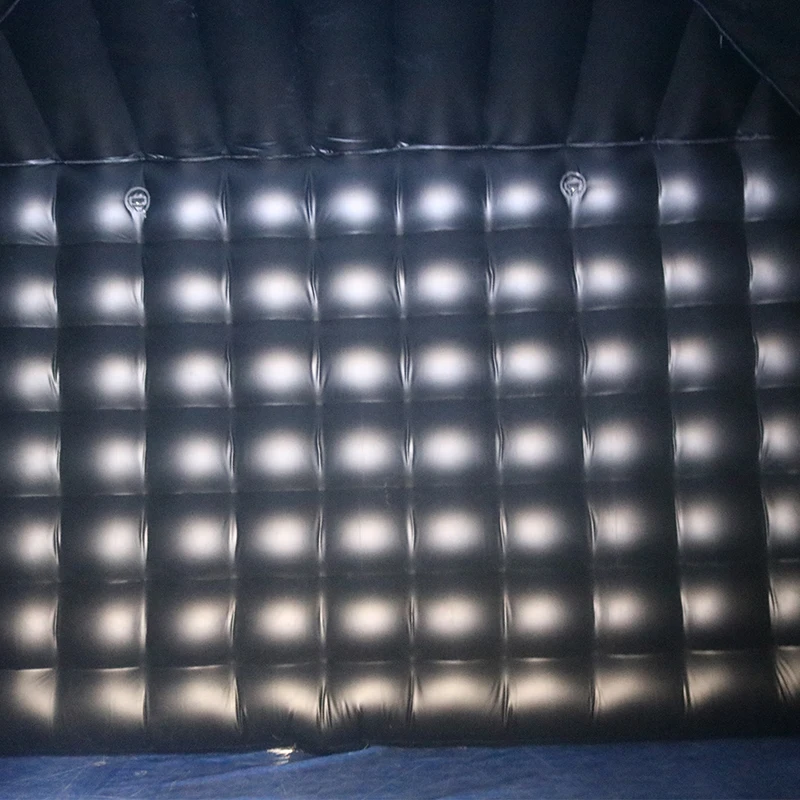 Custom Pvc Black Large Outdoor Blow up Cube Night Club Bars Party LED ...