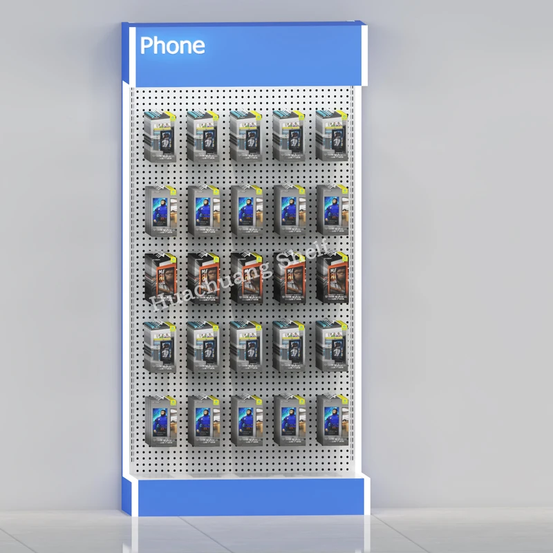 Customized Advertising Slatwall Display Stand Rack Steel Pegboard ...