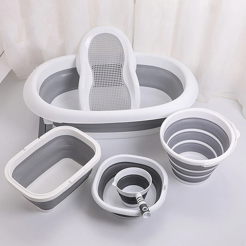 Wholesale Eco-friendly Foldable Plastic Baby Bath Tub Set Includes ...