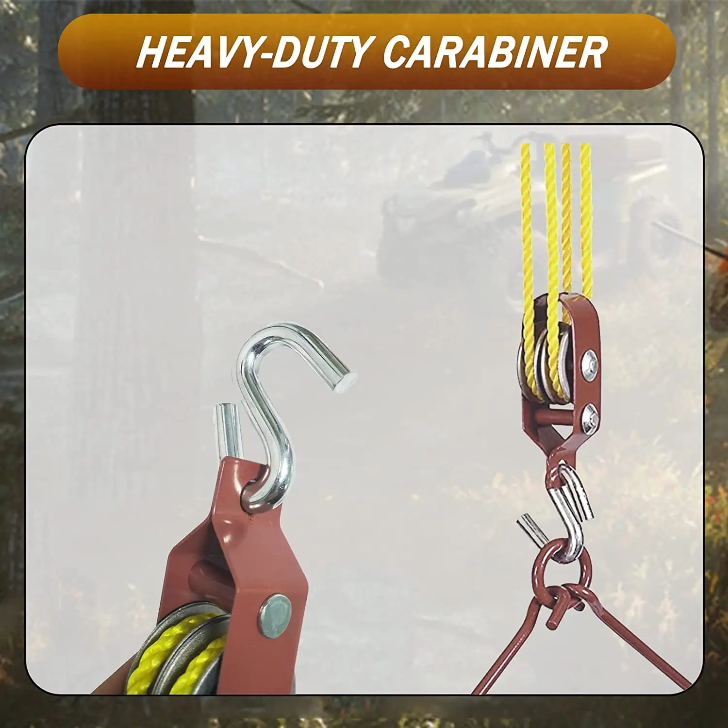 Game Gambrel System & Dual Pulley Hoist Lift - Durable Deer Hunting ...